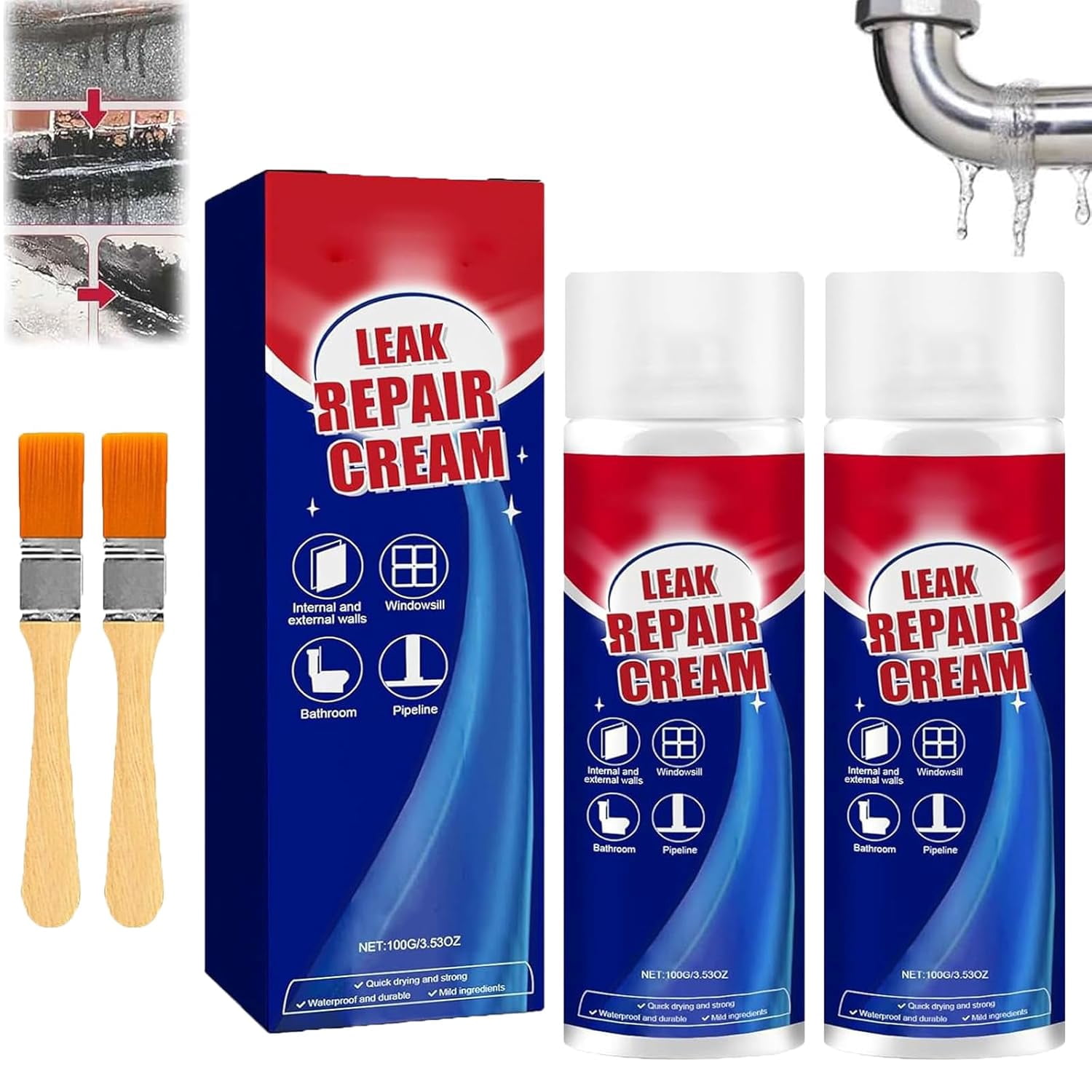 Polyurethane Waterproof Leak Repair Spray Coating, Leak Sealant Spray ...