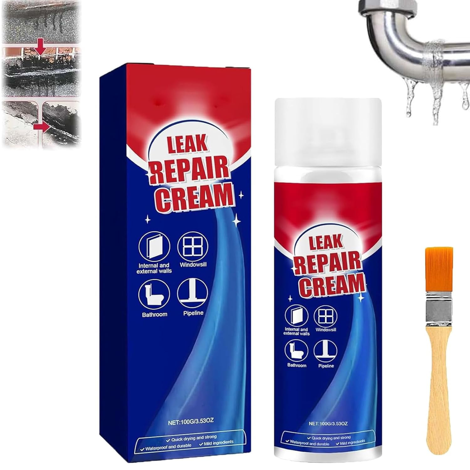 Polyurethane Waterproof Leak Repair Spray Coating, Leak Sealant Spray ...
