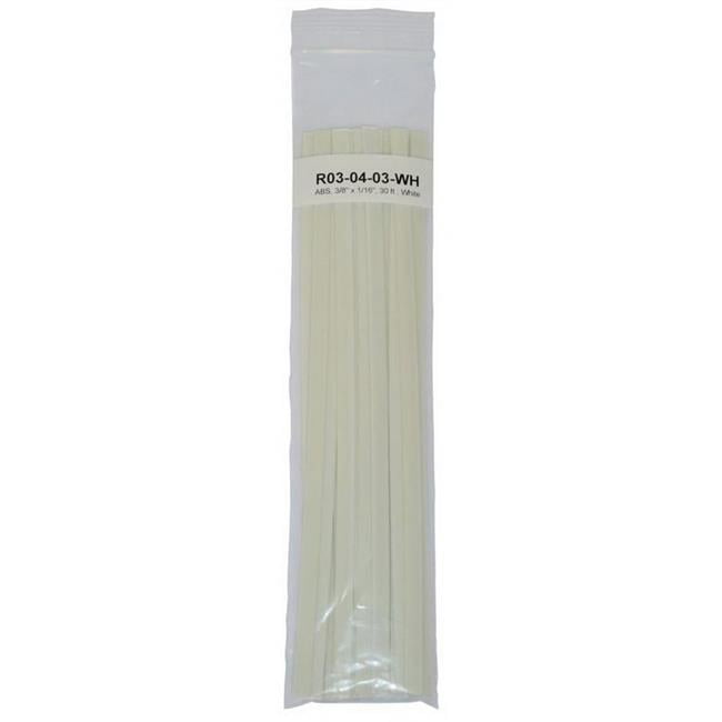 Polyvance Polypropylene Flat Strip Abs, White - 0.37 x 116 in. 30 ft ...