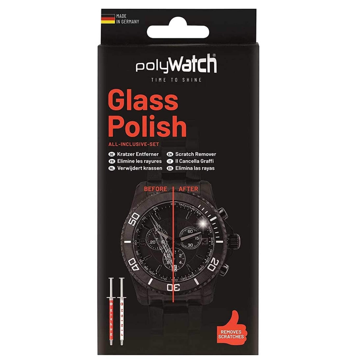 Polywatch Glass Polish Glass Polish Scratch Remover Watch Glass Scratch ...