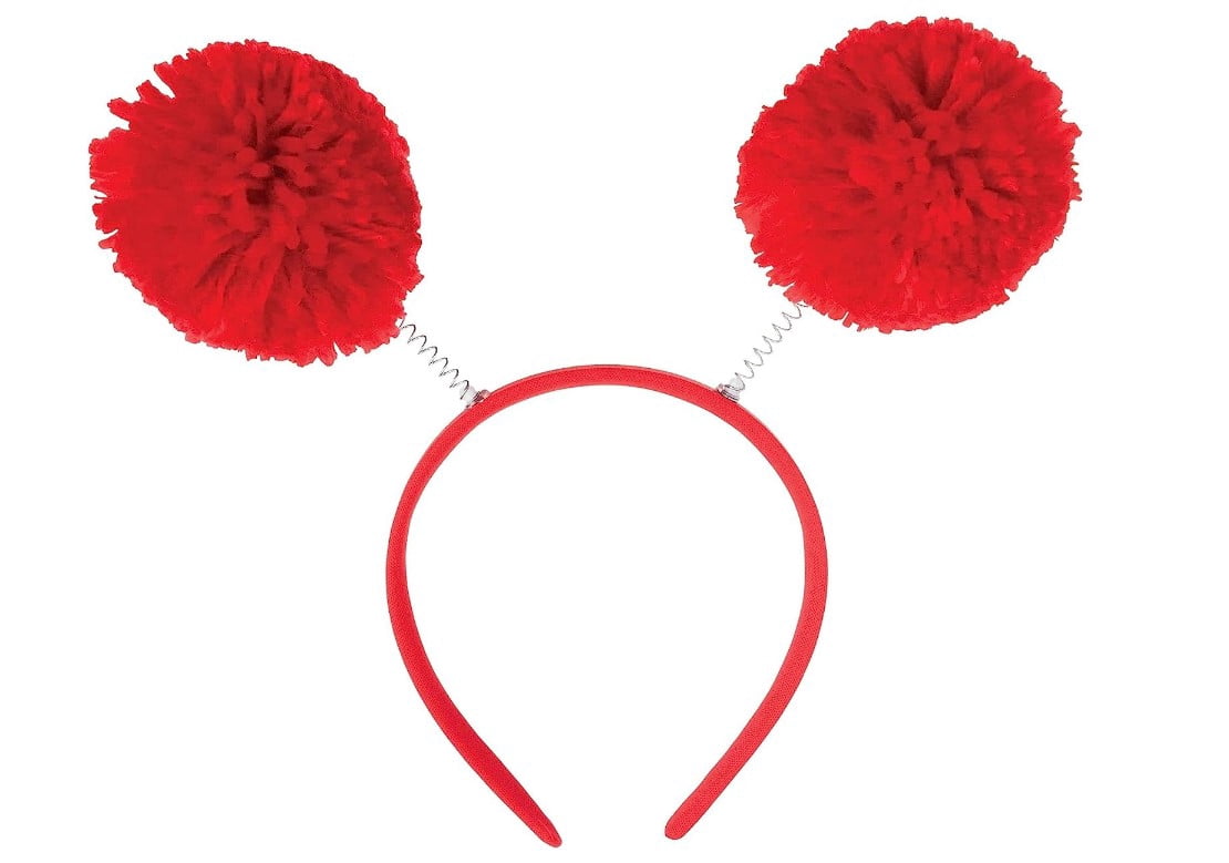 Pom Pom Head Bopper - Red - Spirit Day - Insects - Costume Accessory ...