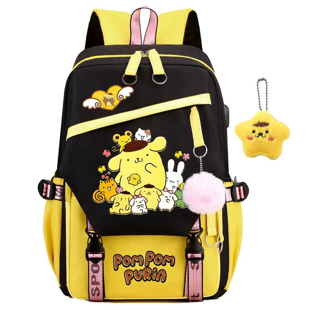 Pom Pom Purin Backpack Anime Laptop Travel Backpack Cute Cartoon ...