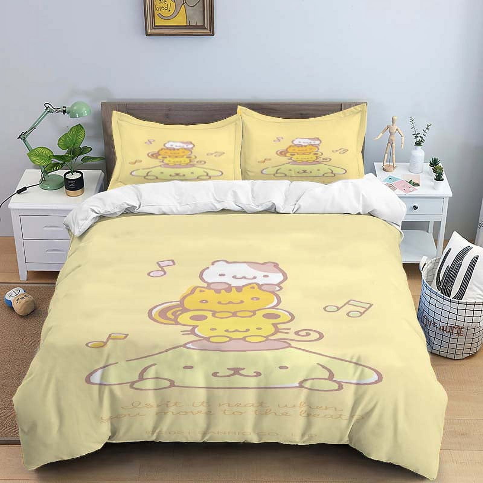 Pom Pom Purin Bedding Sets Cartoon Dog Comforter Cover Bed Cover Duvet ...