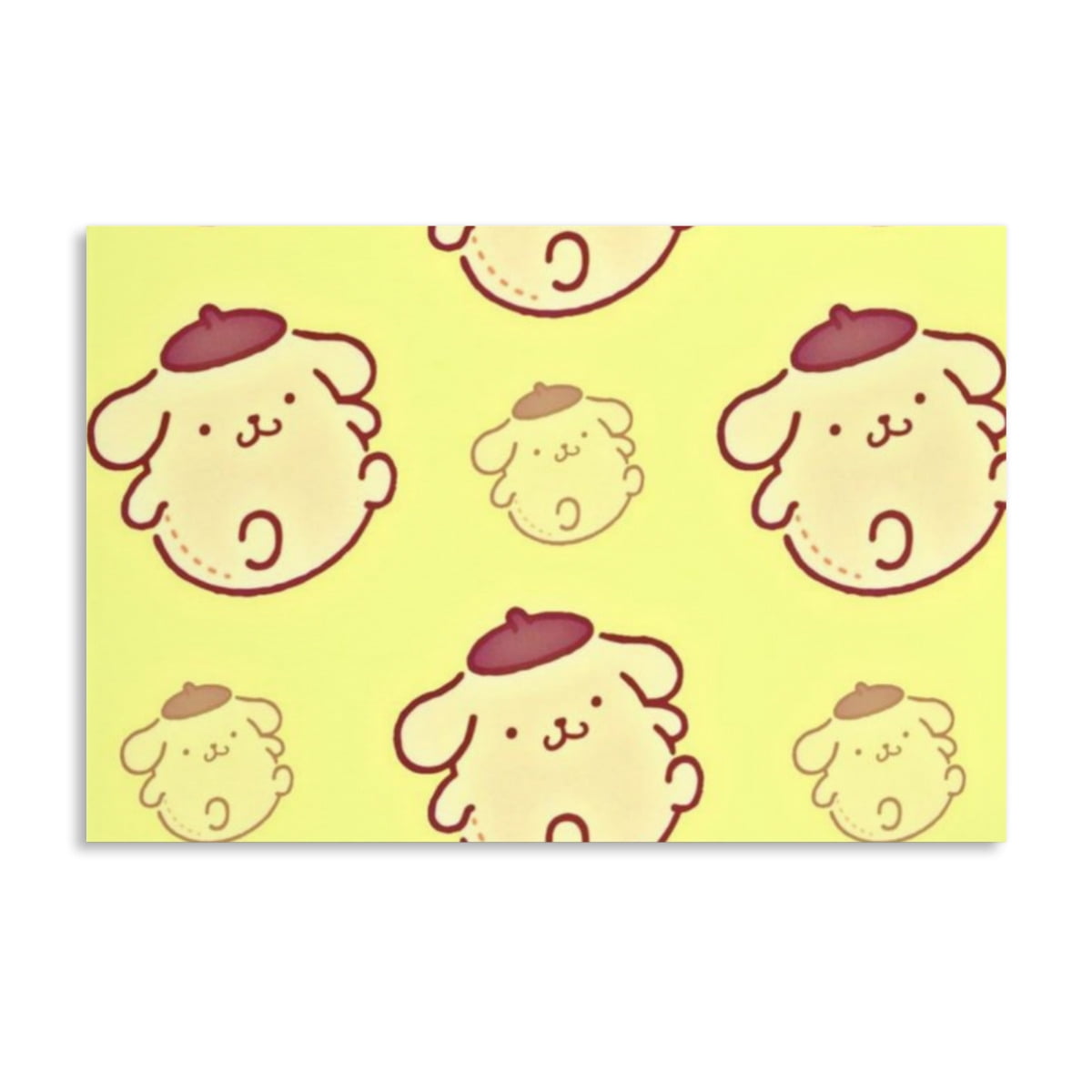 Pom Pom Purin Cute Cartoon and Funny Art Vintage Poster Print Natural ...