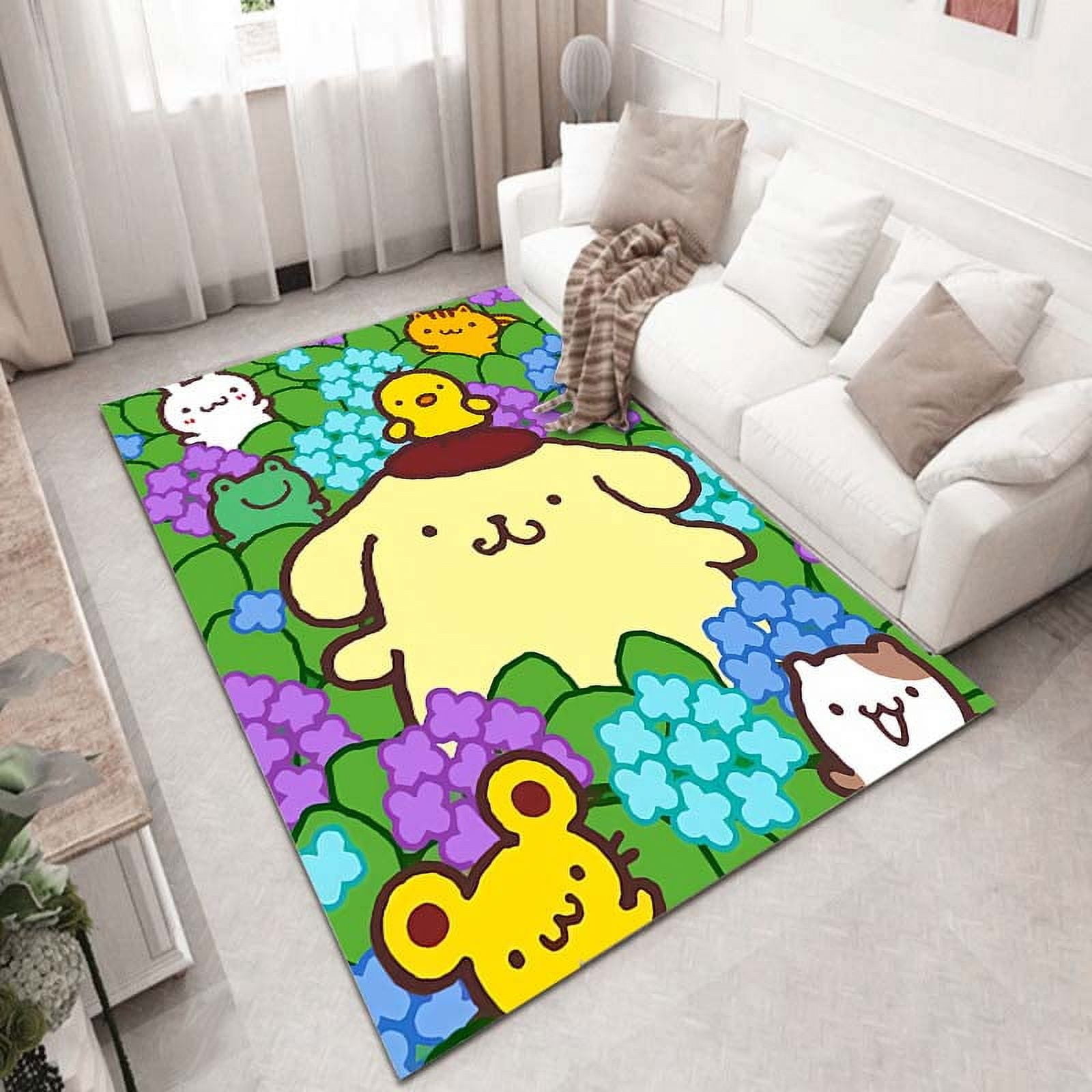 Pom Pom Purin Dog Rug Carpet for Living Room Children Girl Bedroom ...