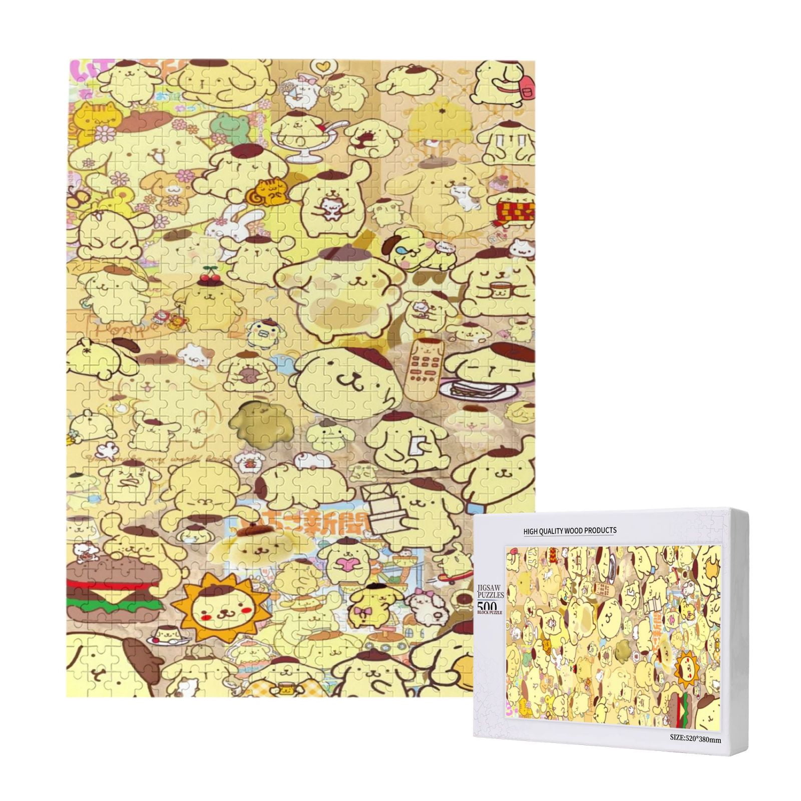 Pom Pom Purin Jigsaw Puzzle Interactive Brain Teaser Board Game for ...
