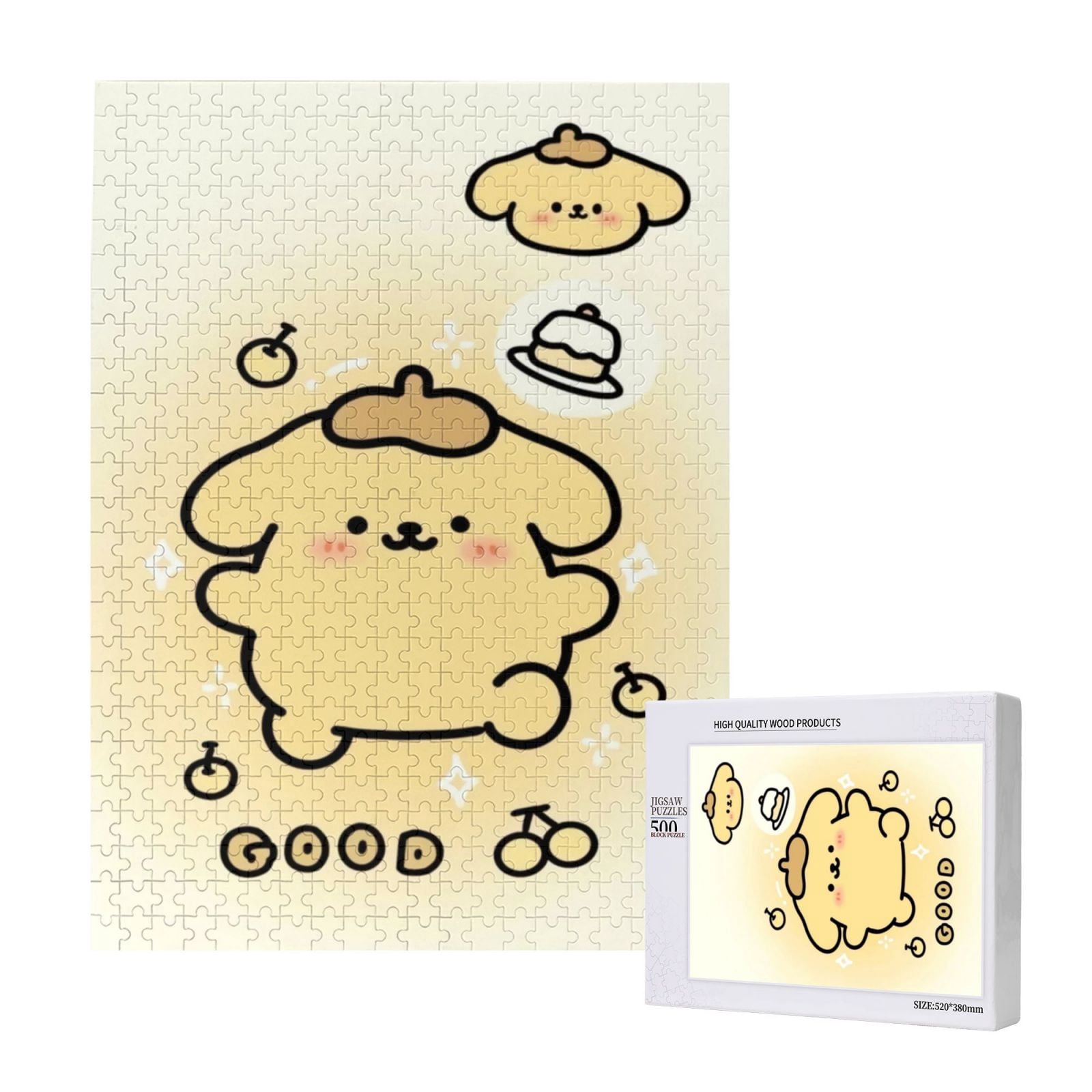 Pom Pom Purin Jigsaw Puzzles 300/500/1000 Pieces Wooden Puzzles Gift ...