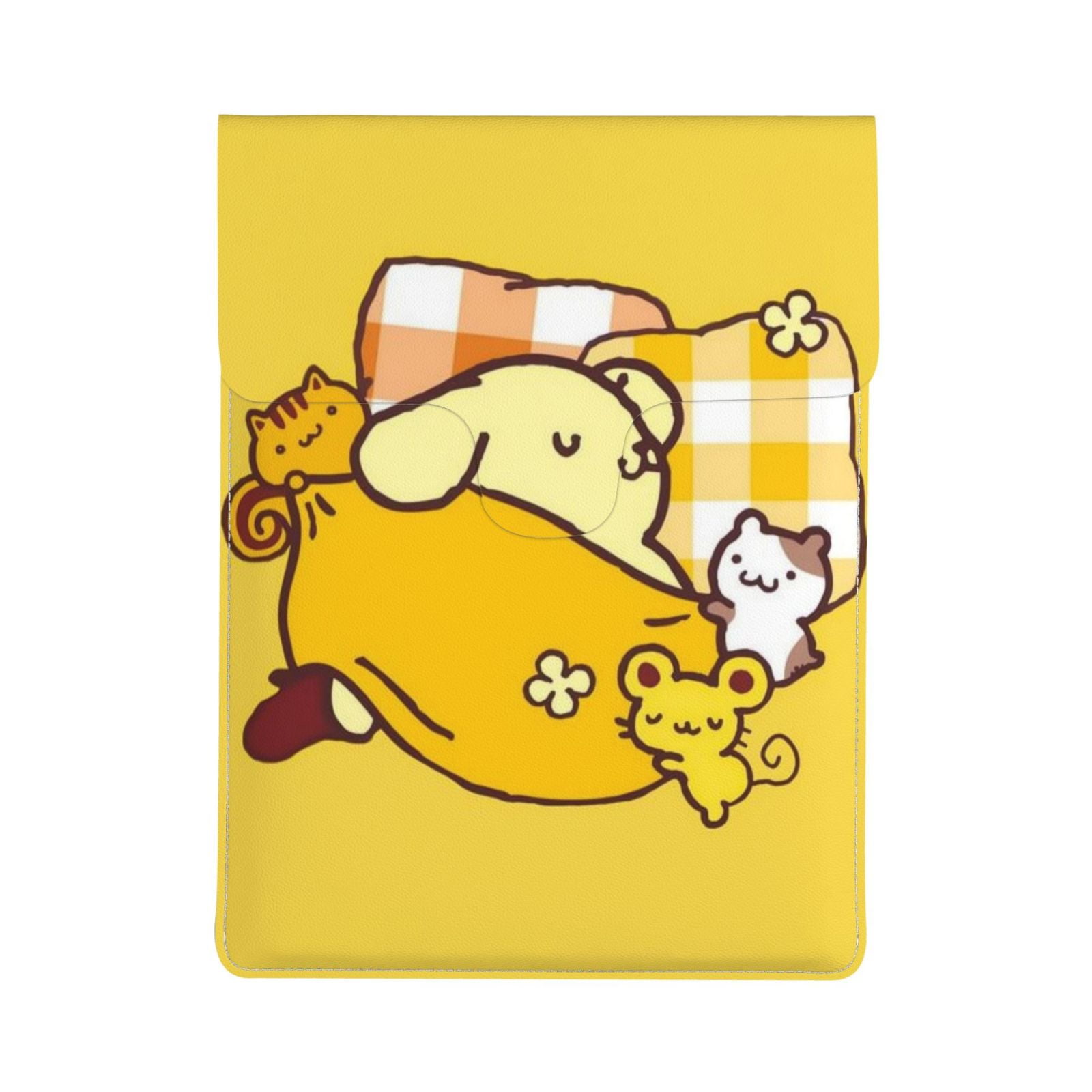 Pom Pom Purin Leather Laptop Sleeve Computer Case Notebook Cover -13 ...