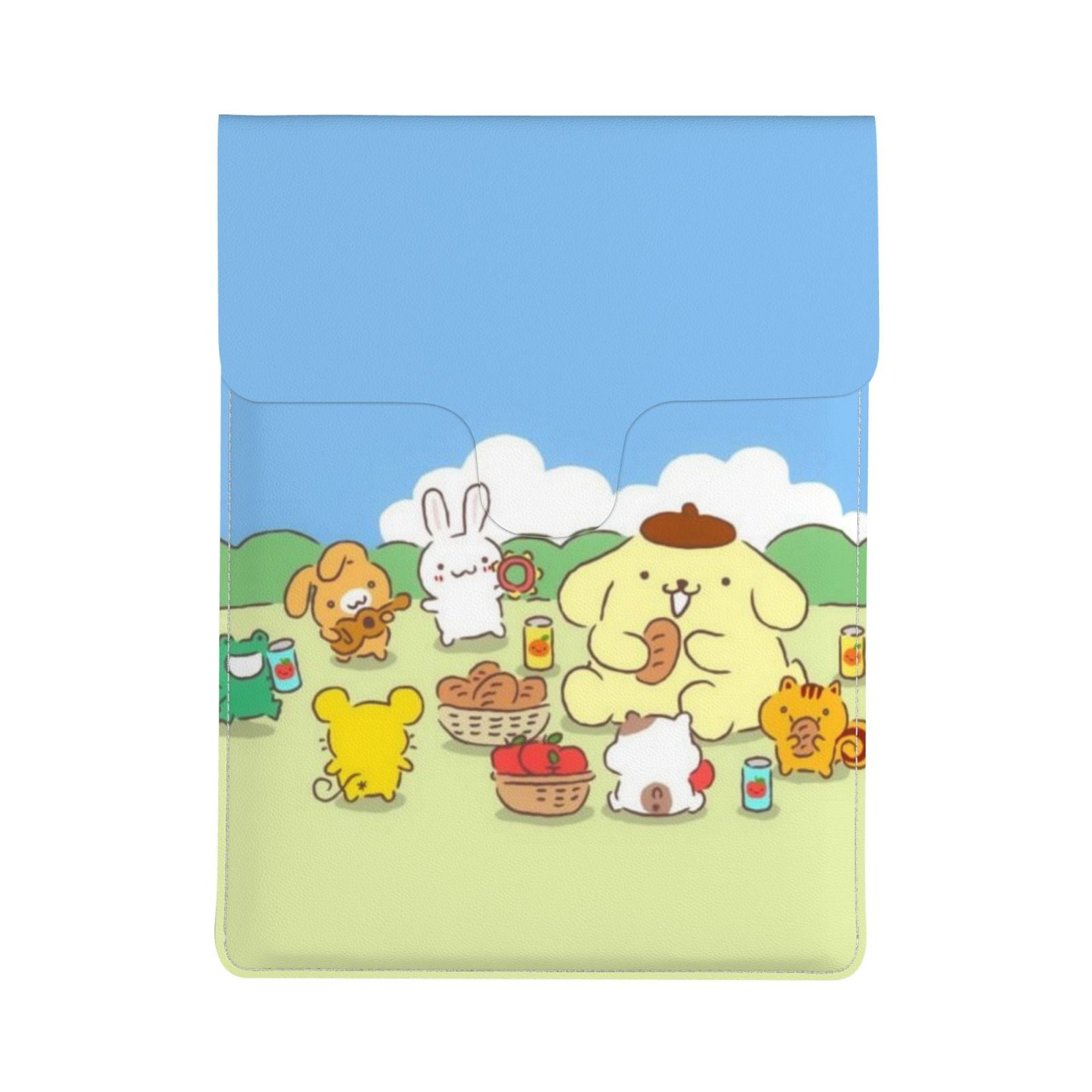 Pom Pom Purin Leather Laptop Sleeve Computer Case Notebook Cover -13 ...
