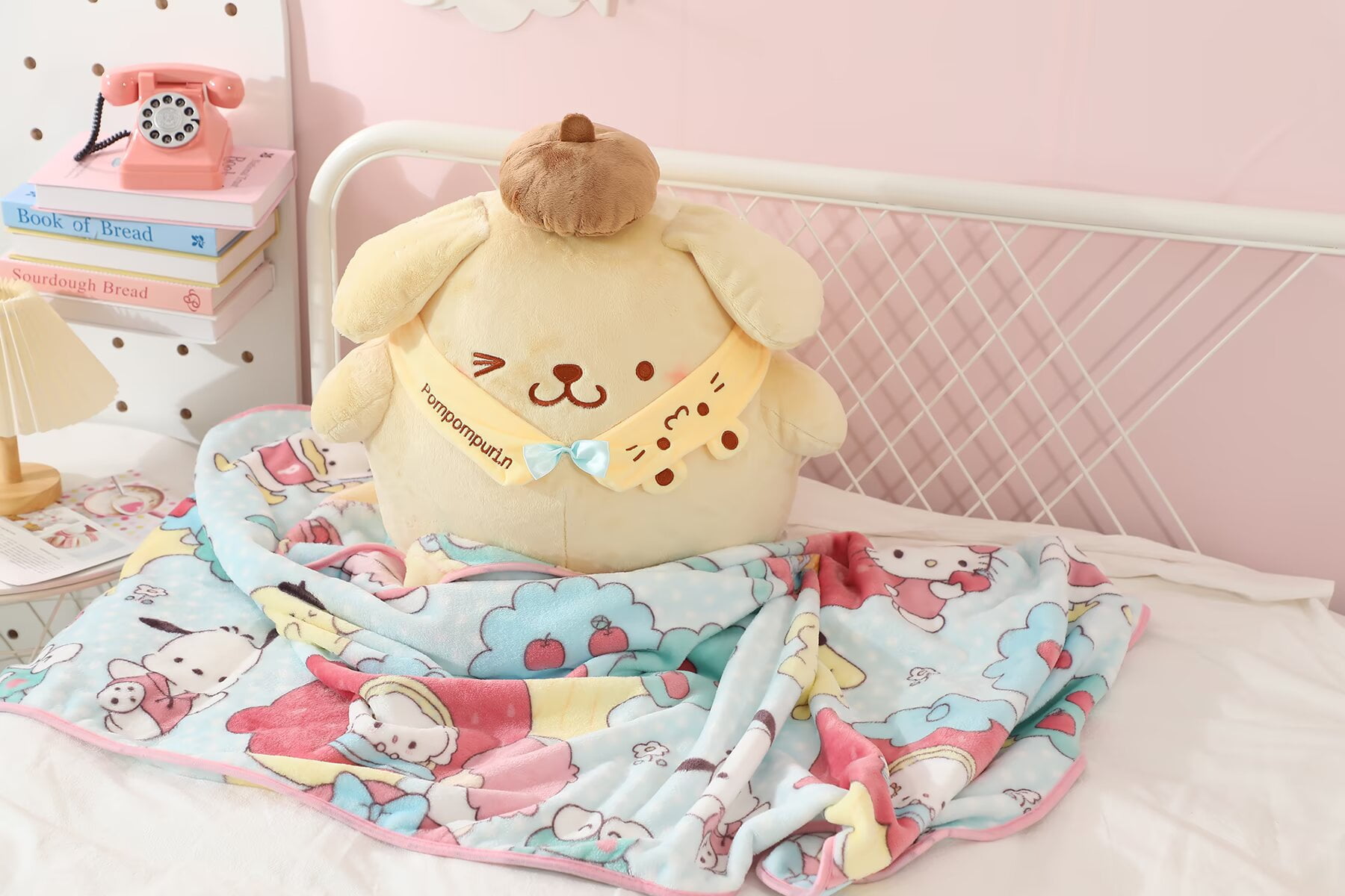 Pom Pom Purin Plushies Doll PomPomPurin Stuffed Anime Yellow Dog Plush ...