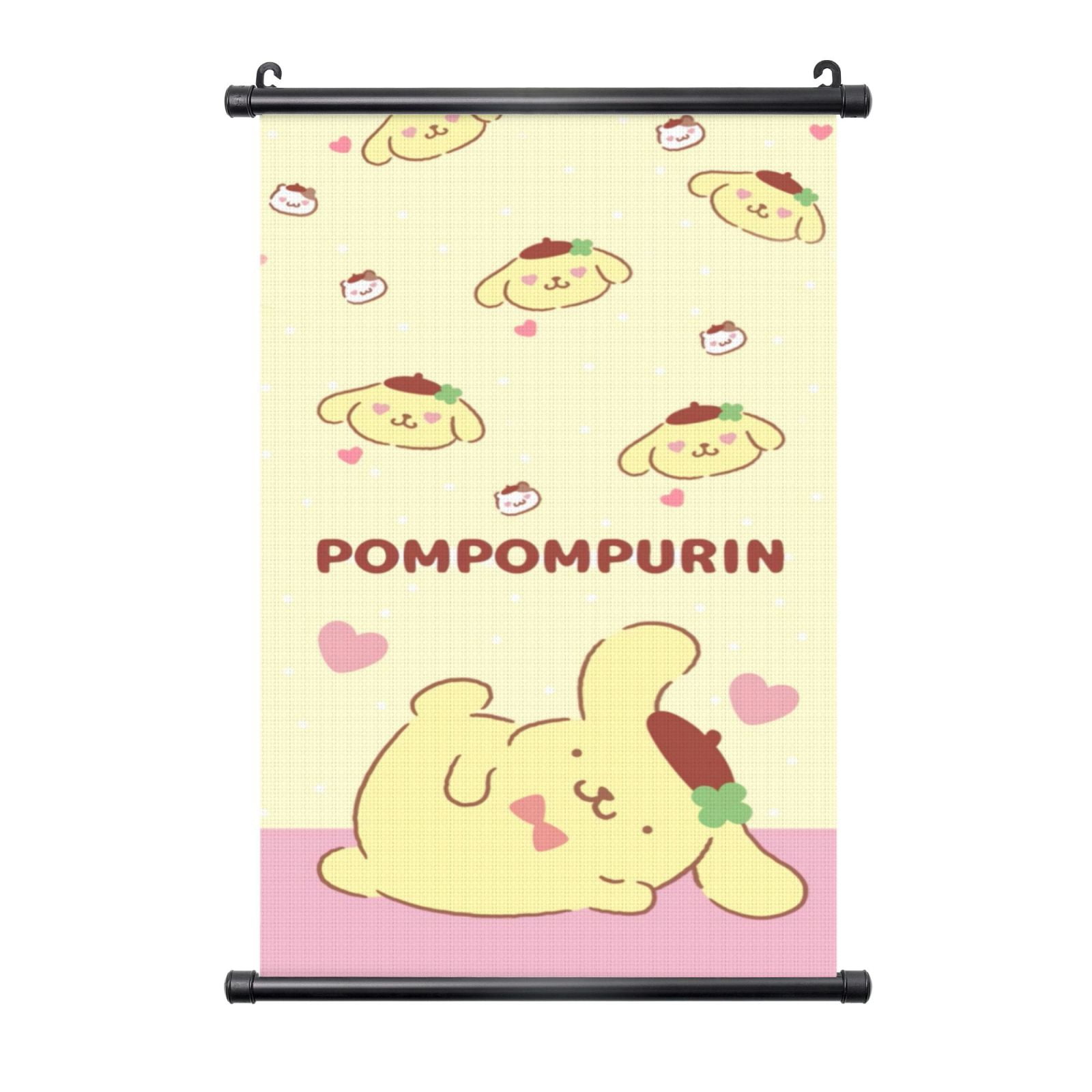 Pom Pom Purin Poster Plastic Shaft Wall Hanging Banner Artwork Canvas ...