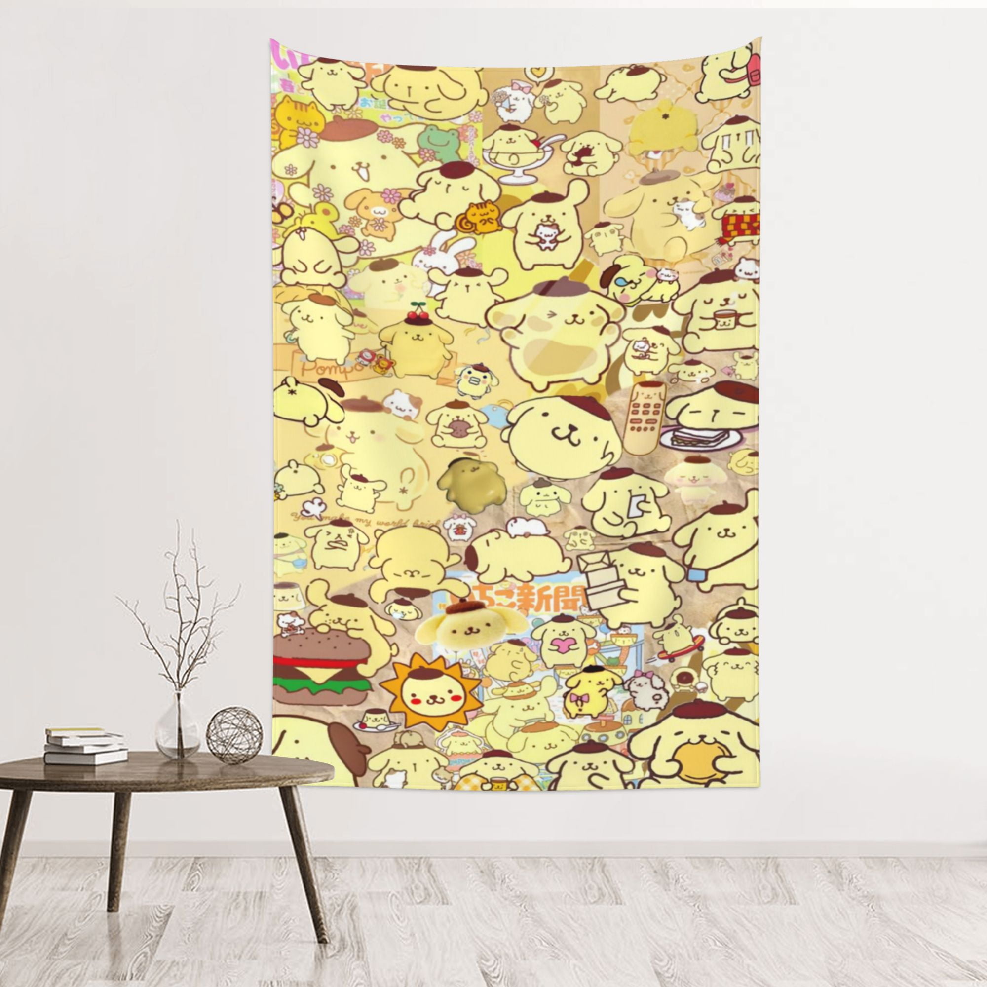 Pom Pom Purin Tapestry for Men, Boys Bedroom Living Room Dorm Wall ...