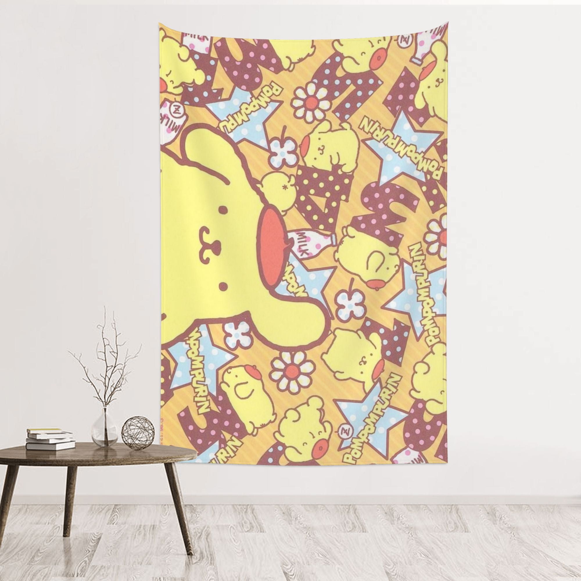Pom Pom Purin Tapestry for Men, Boys Bedroom Living Room Dorm Wall ...