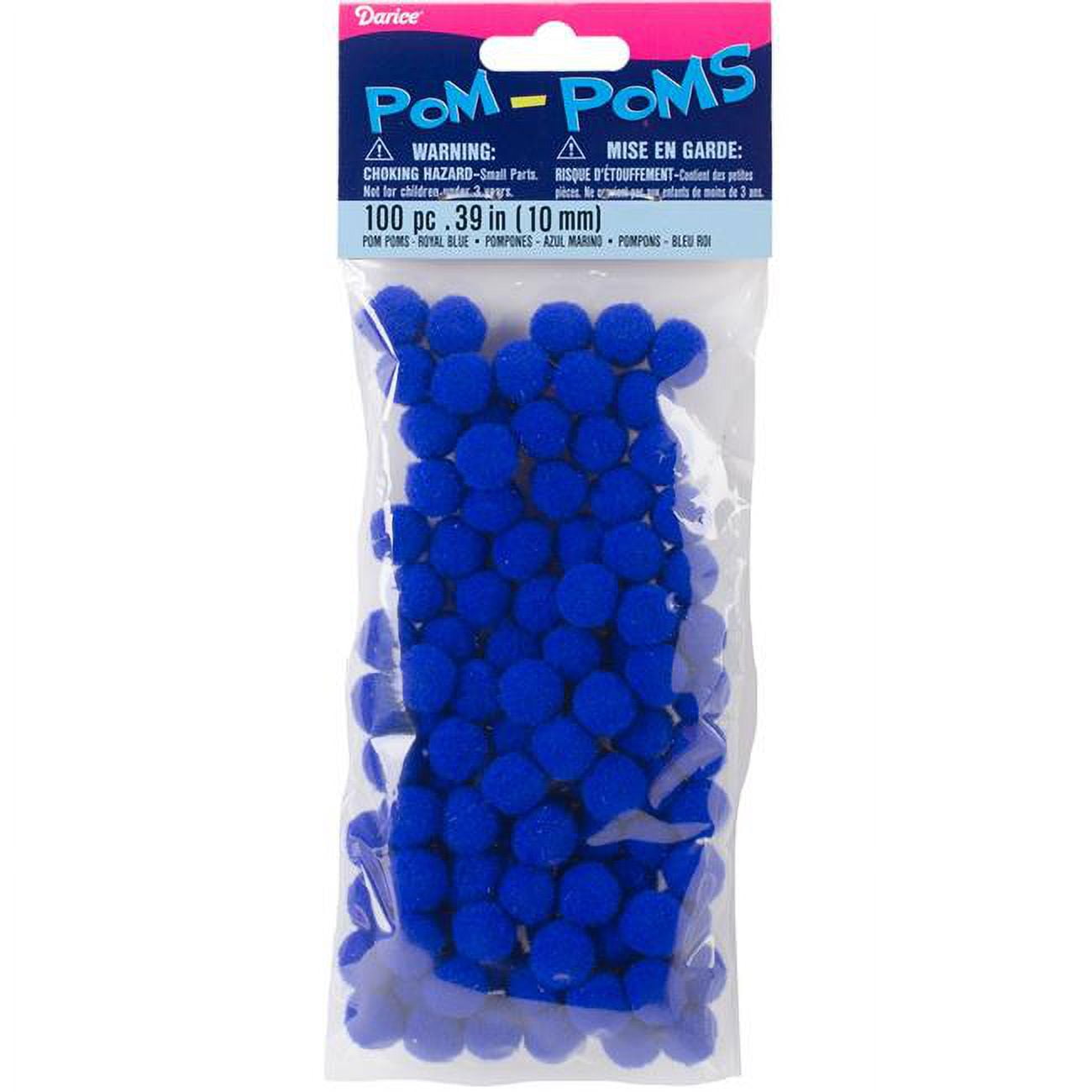 Pom-Poms .25" 100/Pkg-Royal Blue - Walmart.com
