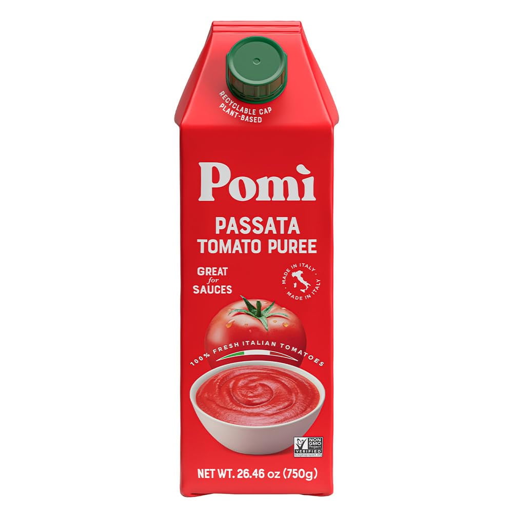 Pomì Tomato Passata - Creamy, Velvety Italian Tomato Puree with a Touch ...