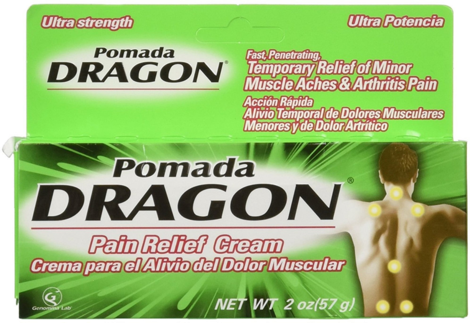 Pomada Dragon Ultra Strength Pain Relieving Cream 2 oz (Pack of 4 ...