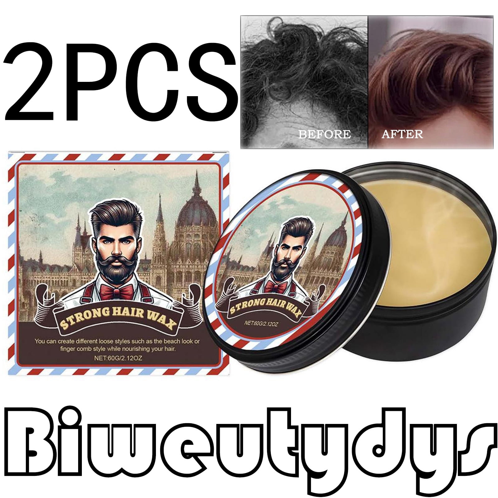 Pomade For Men,Hair Pomade,Hair Pomade for Men,Strong Hold, Natural ...