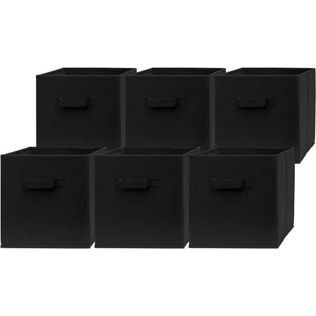 Pomatree 13x13x13 Inch Storage Cubes - 6 Pack - Large and Sturdy Fabric ...