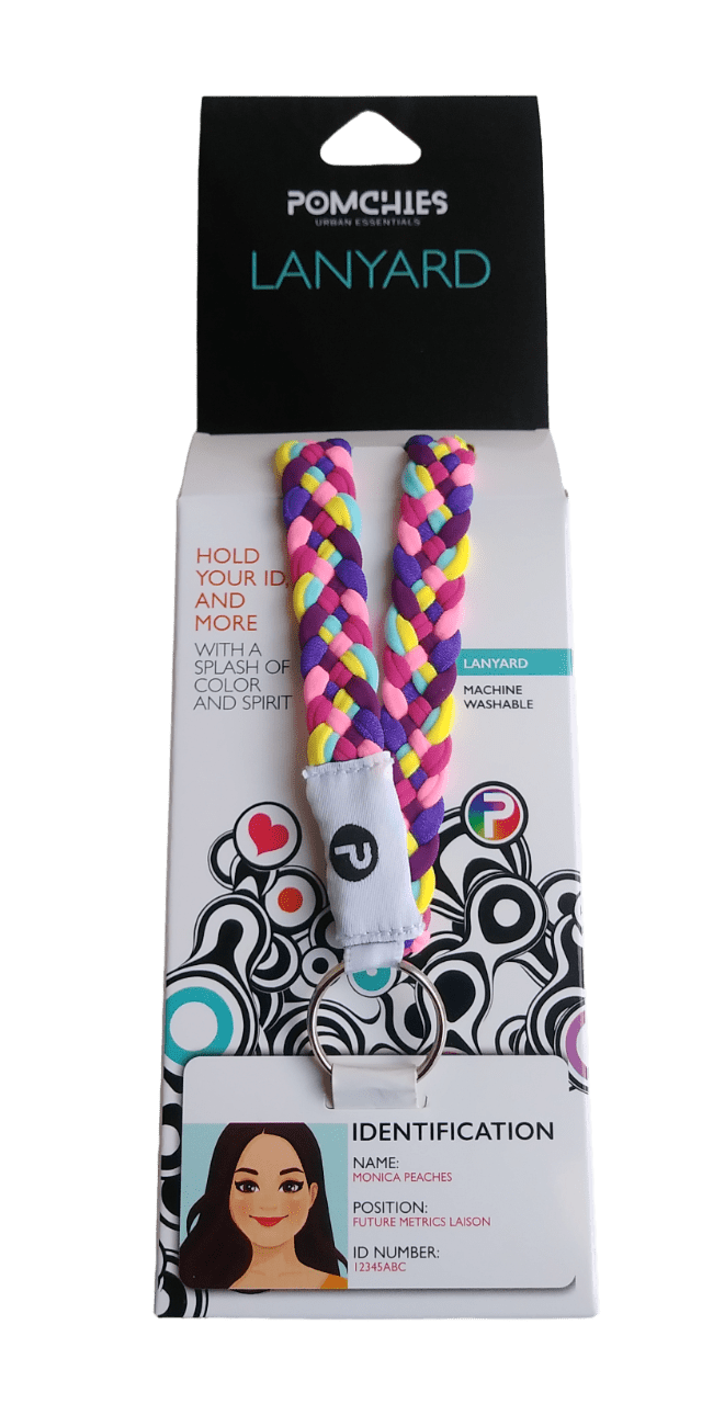 Pomchies Durable Badge & ID Holders, Nylon Multicolor - Walmart.com