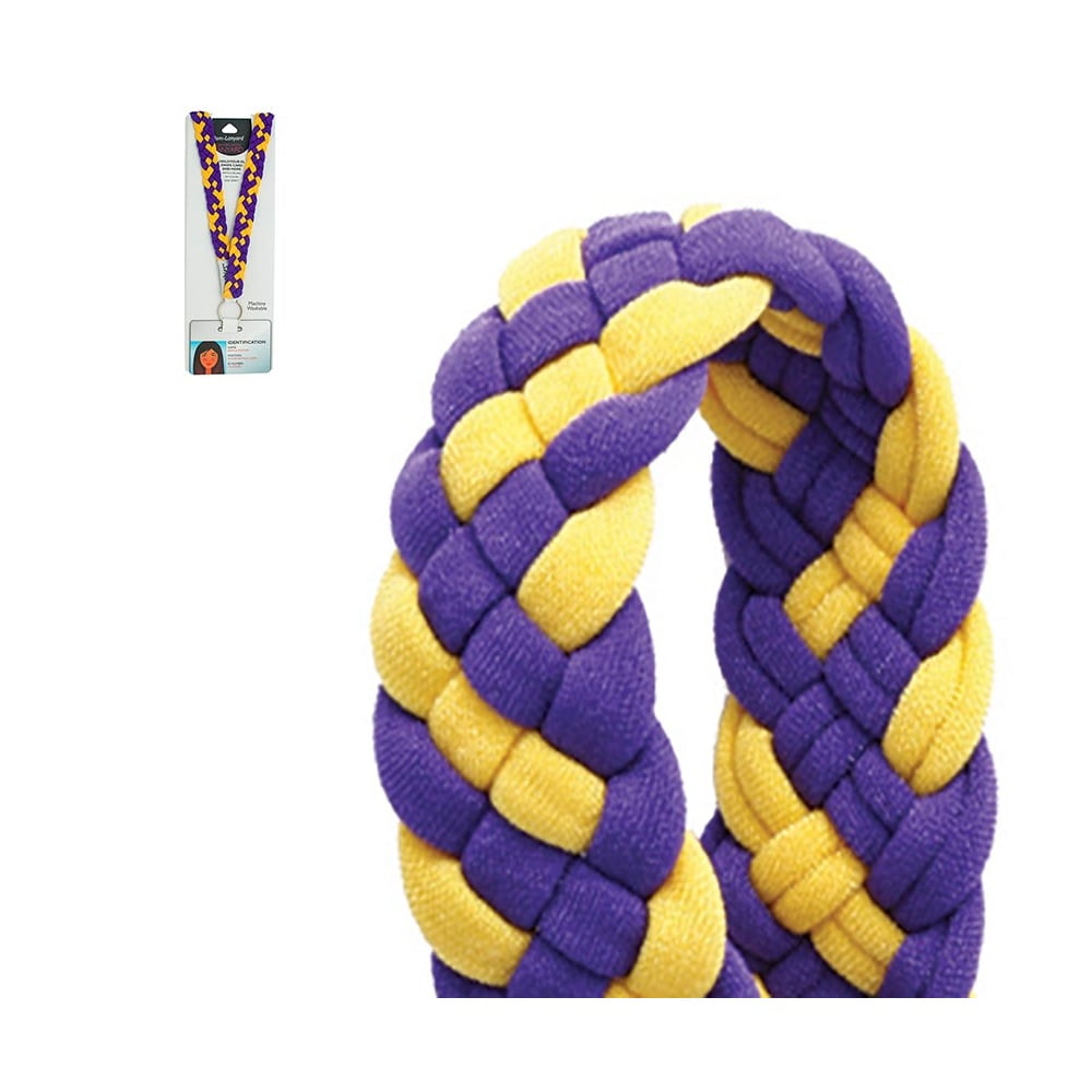 Pomchies Pom-Lanyard Identification Holder Purple/Yellow Gold P49335 ...