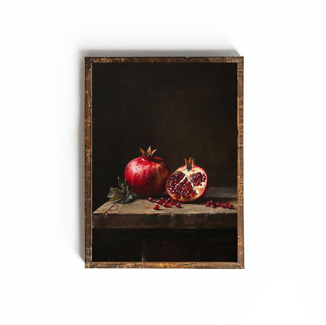 Pomegranate Poster Dark Academia Kitchen Decor Dark Cottagecore Kitchen ...