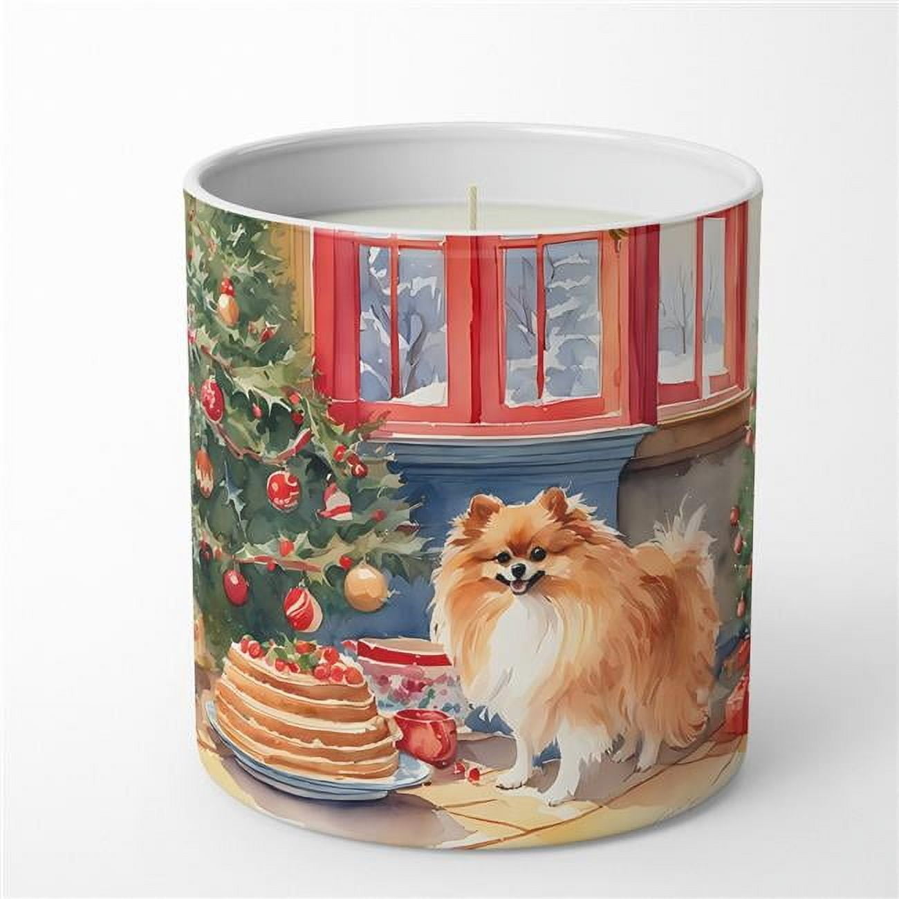 Pomeranian Christmas Cookies Decorative Soy Candle 3.25 in x 3.75 in ...