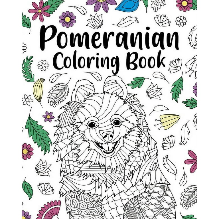 coloring pages of pomeranian