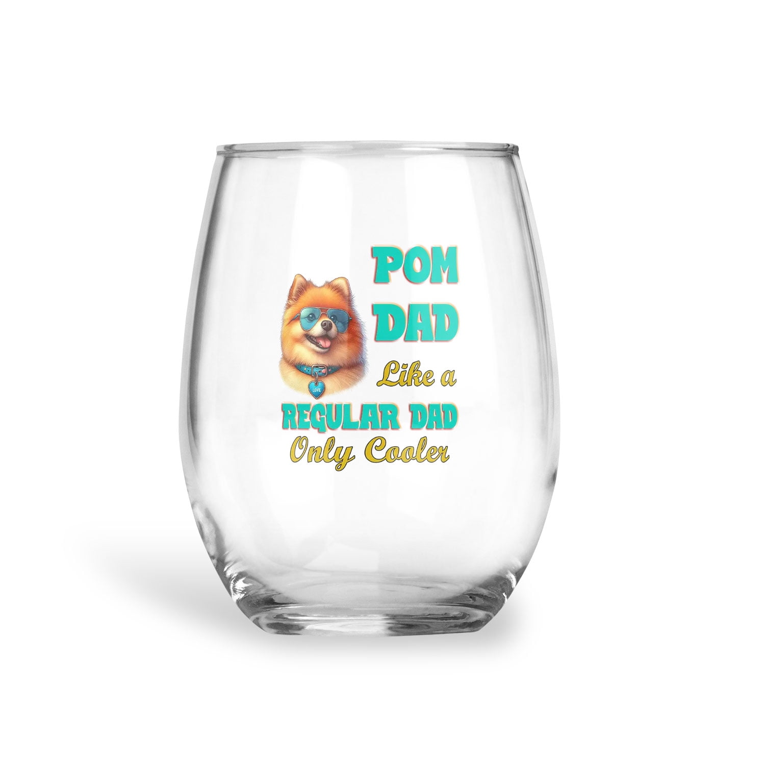 Pomeranian Dad Like a Regular Dad Only Cooler Happy Father's Day 15oz ...