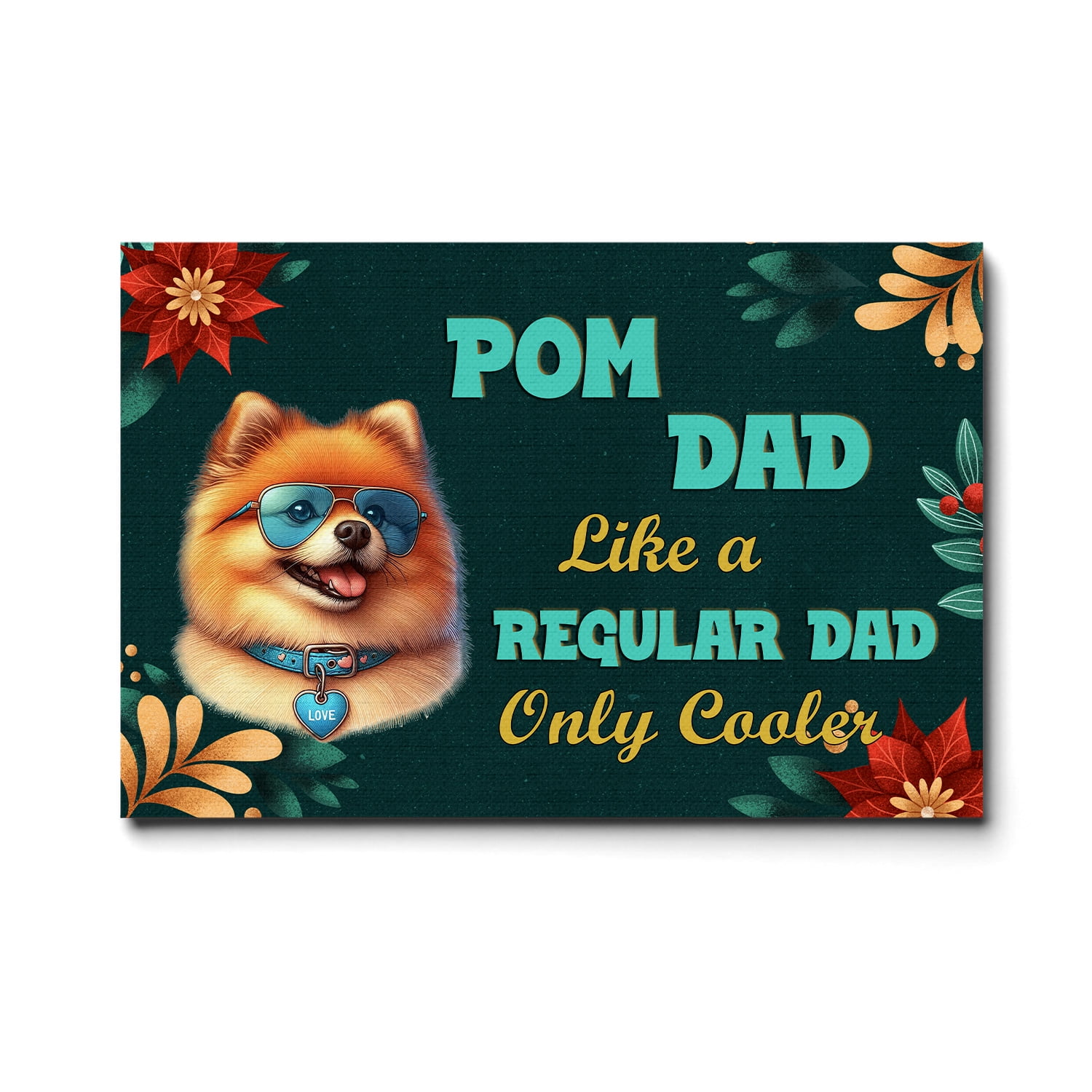 Pomeranian Dad Like a Regular Dad Only Cooler Happy Father's Day ...