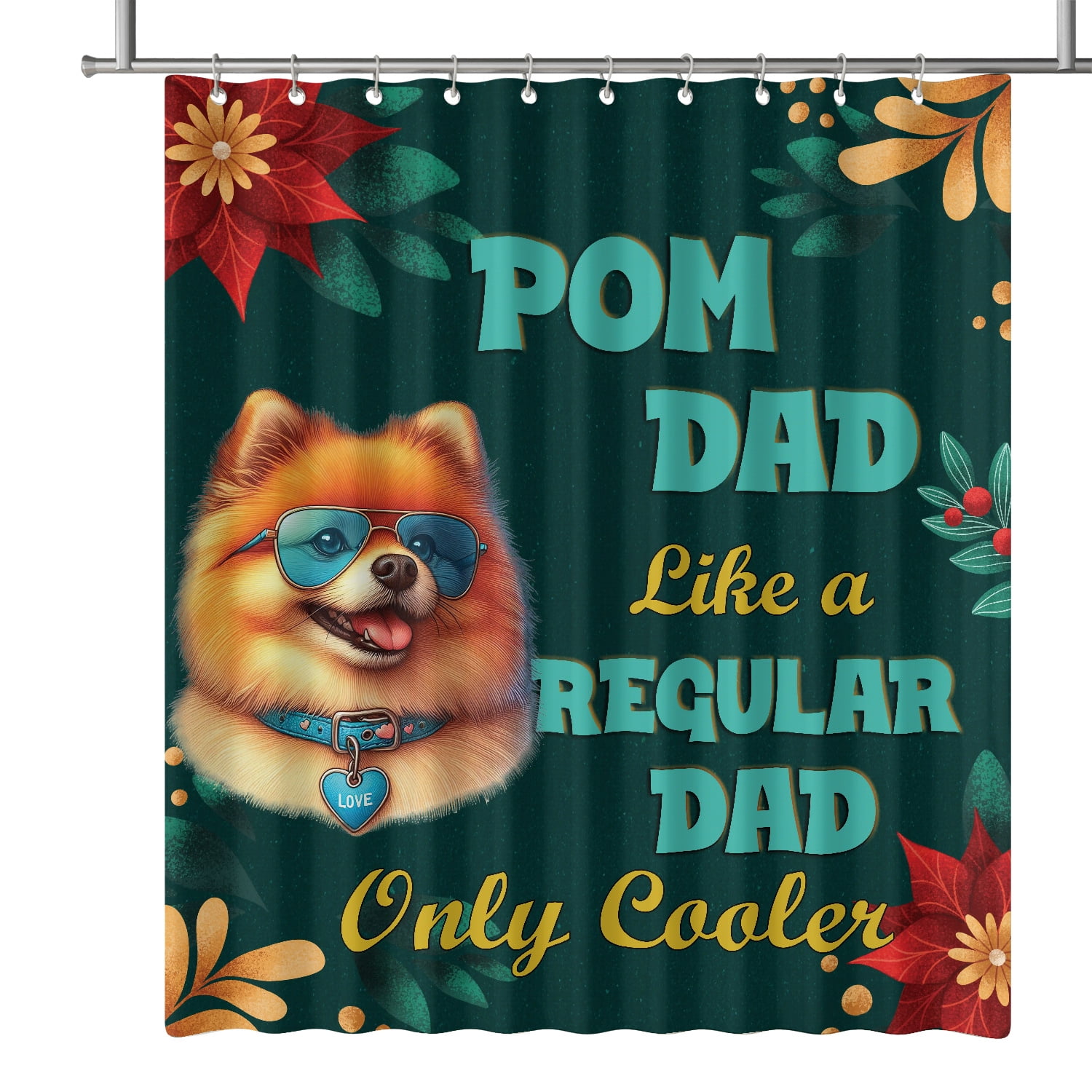 Pomeranian Dad Like a Regular Dad Only Cooler Happy Father's Day Shower ...