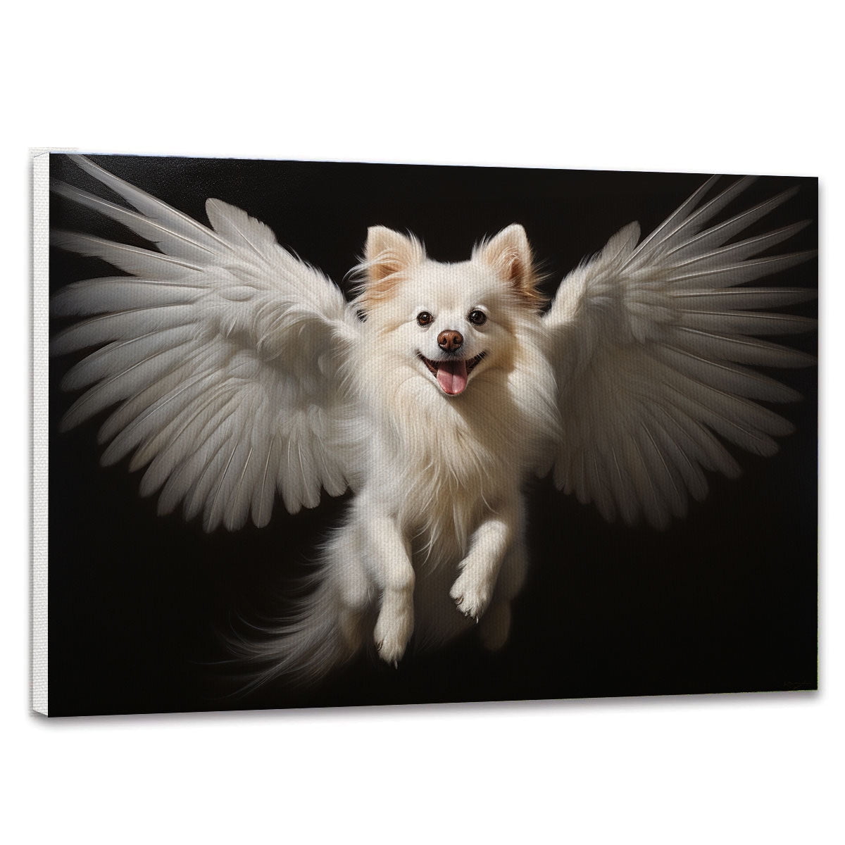 Pomeranian Dog Memorial Gifts - Waiting At The Door Canvas - Dog ...