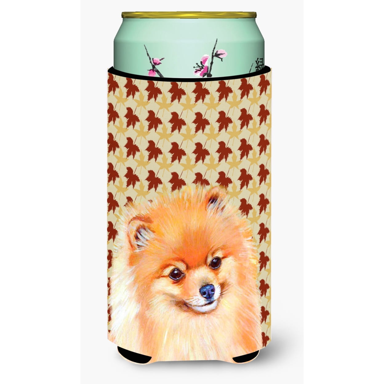Pomeranian Fall Leaves Portrait Tall Boy Hugger - Walmart.com