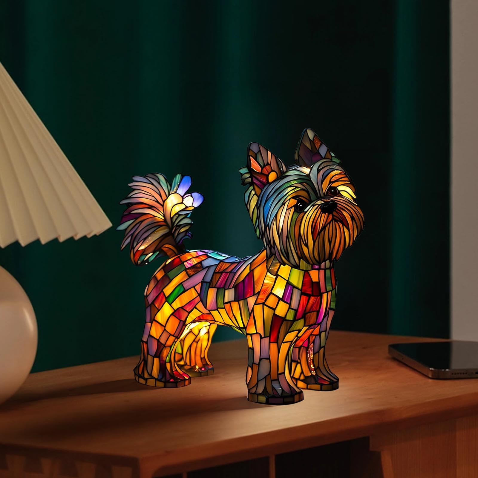 Pomeranian Lamp, Schnauzer Lamp, Dog Series Art Night Light, Cute Pet ...