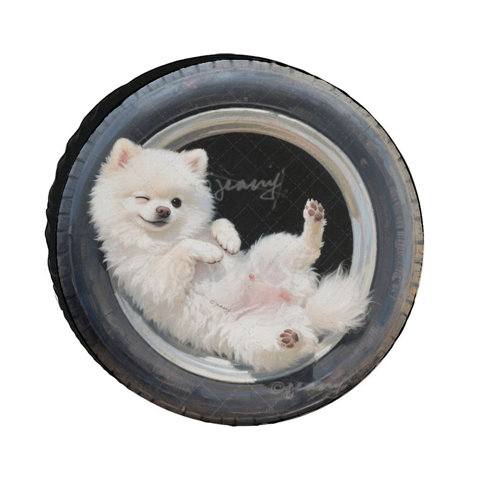 Pomeranian Spare Tire Cover - 28 Inch Weatherproof Dustproof Protector ...