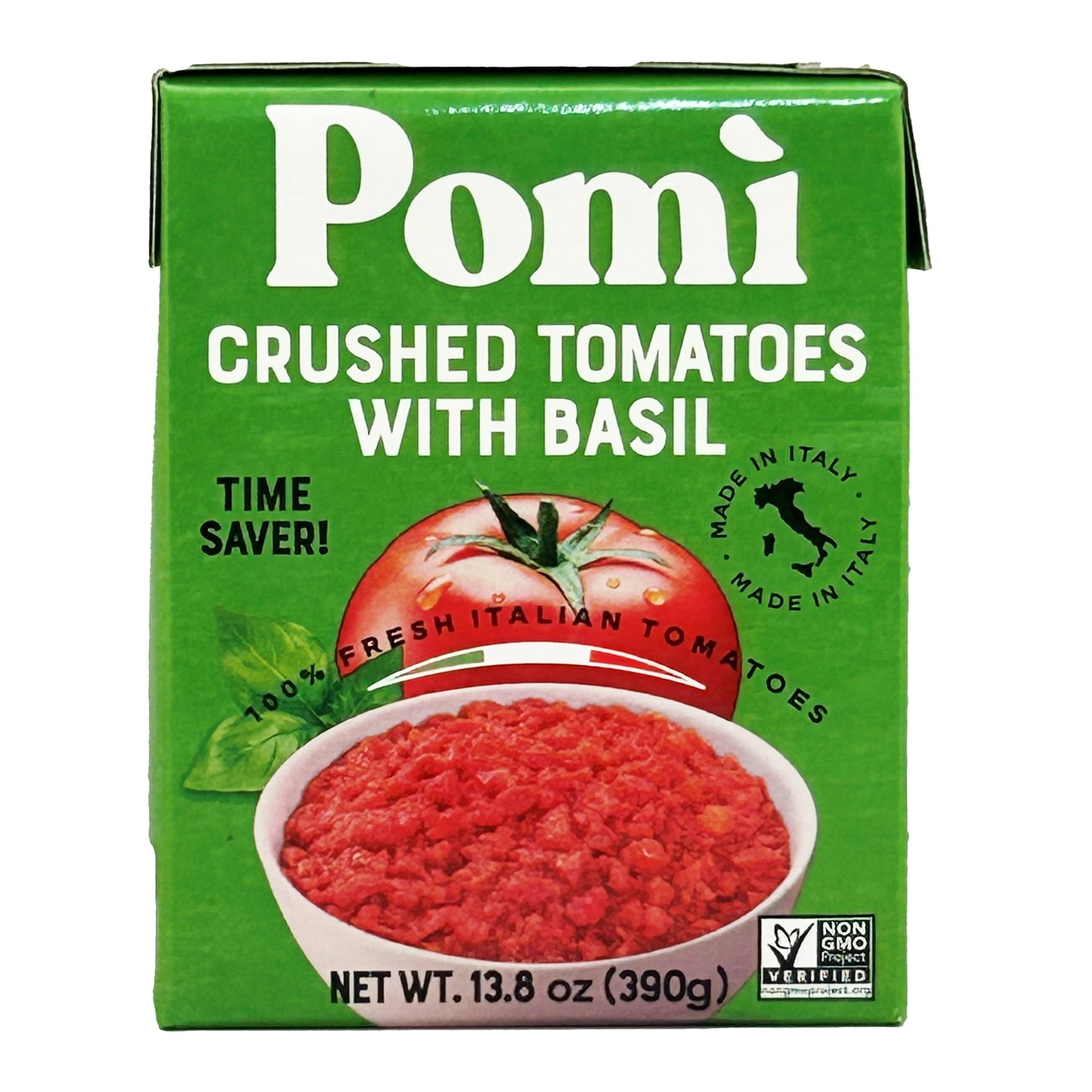 Pomi Crushed Tomatoes With Basil -- 13.8 oz Pack of 4 - Walmart.com