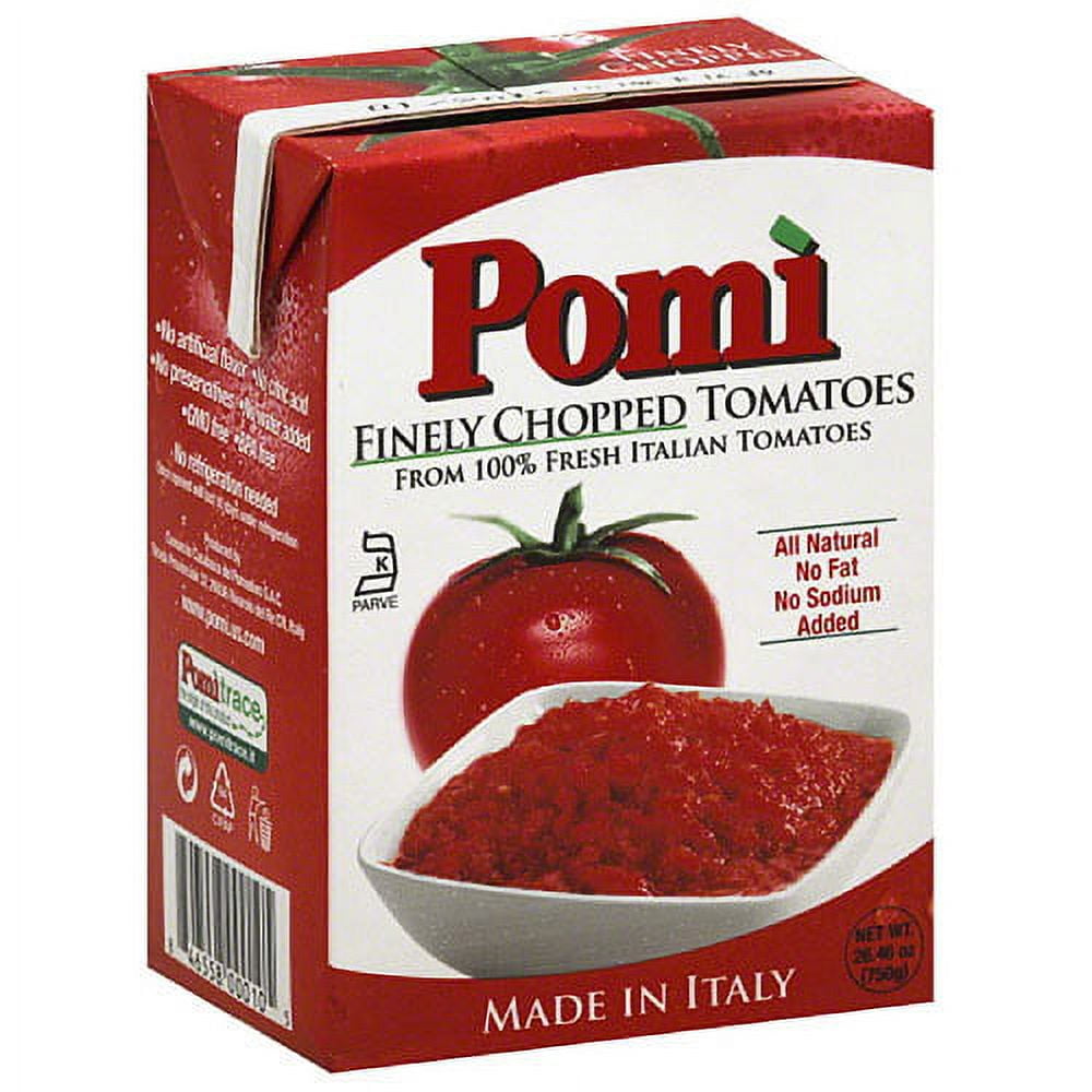 Pomi Finely Chopped Tomatoes, 26.46 oz, (Pack of 12) - Walmart.com