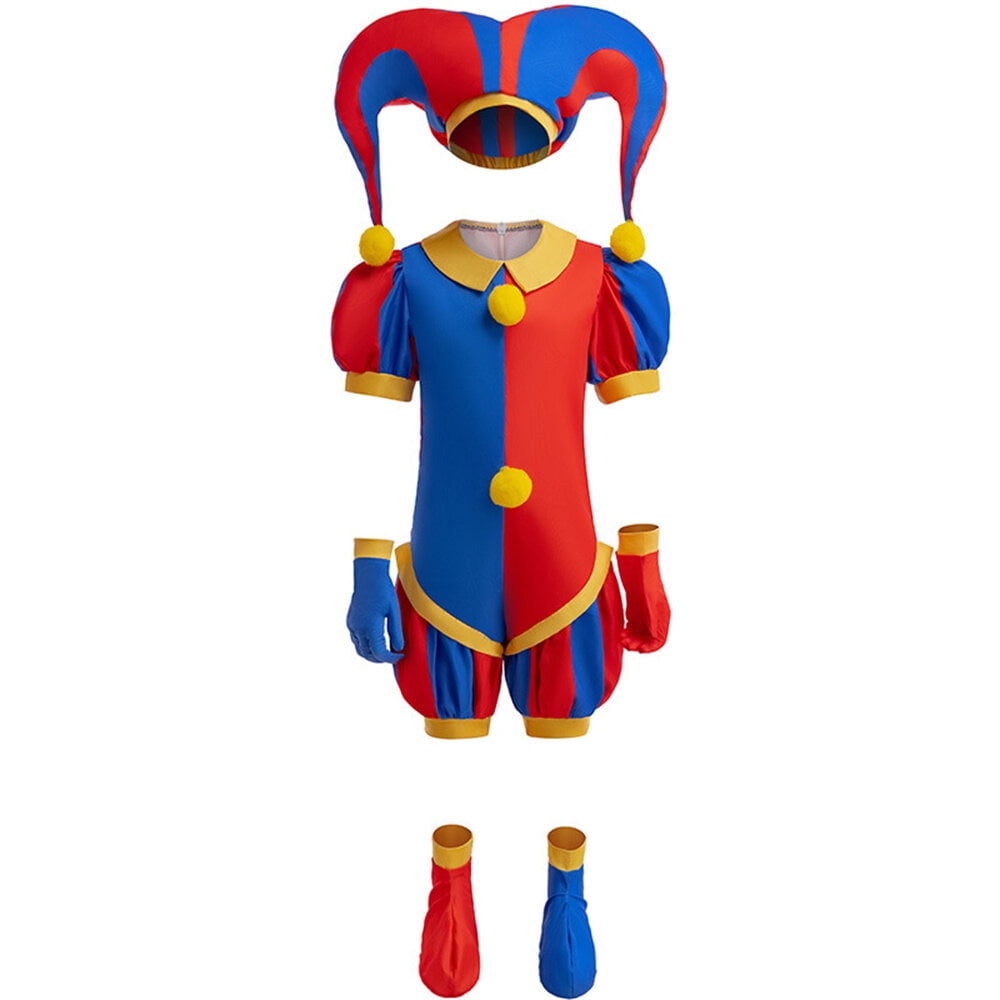 Pomni Costume Kids Toddler Circus Clothes Jumpsuit Cosplay Outfits for ...