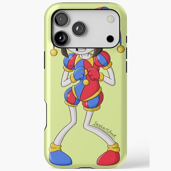 Pomni Jester Mascot Digital Circus Fan Compatible Phone Case for iPhone ...