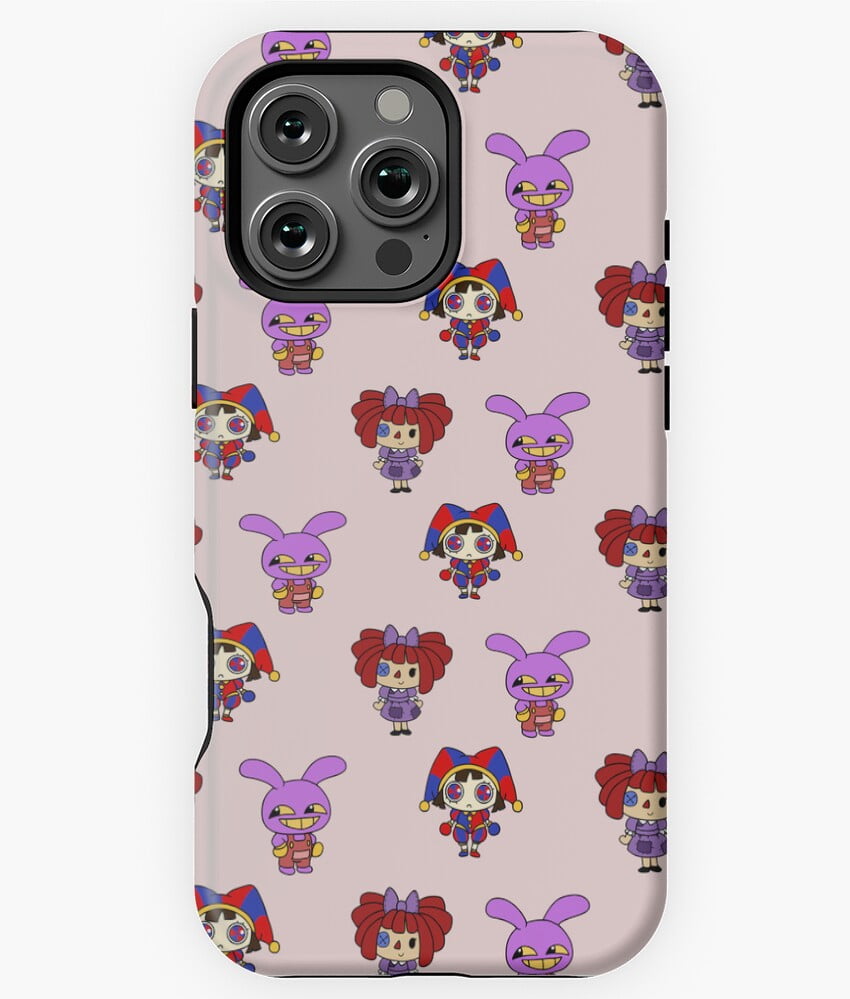 Pomni Ragatha Jax Chibi TADC Art Phone Case for iPhone 16 15 14 13 12 ...