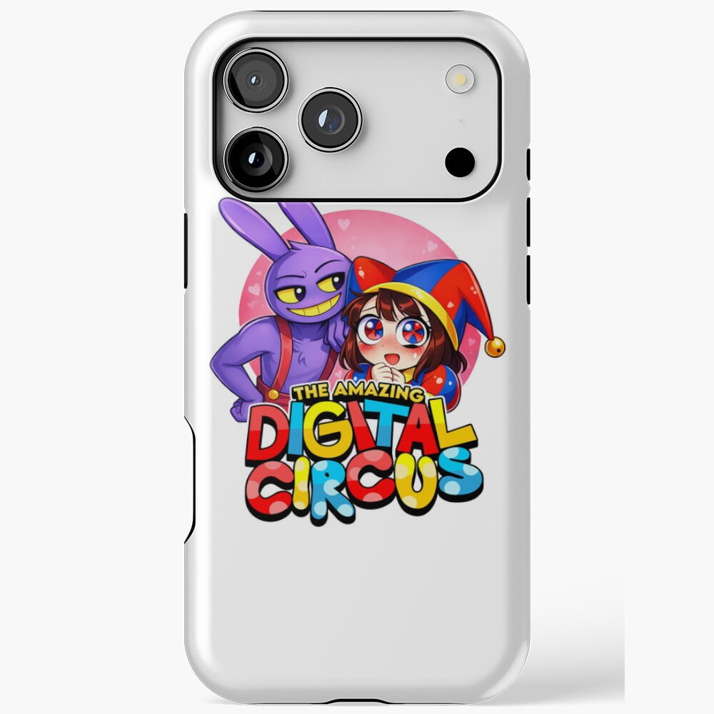 Pomni and Jax Digital Circus Duo Art Compatible Phone Case for iPhone ...
