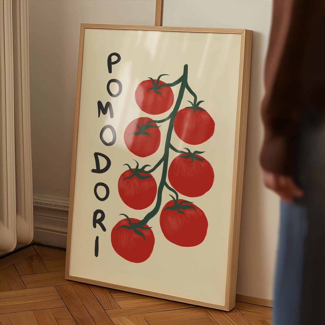 Pomodori Art Print, Tomato Print, Tomatoes Poster, Food Retro Kitchen ...