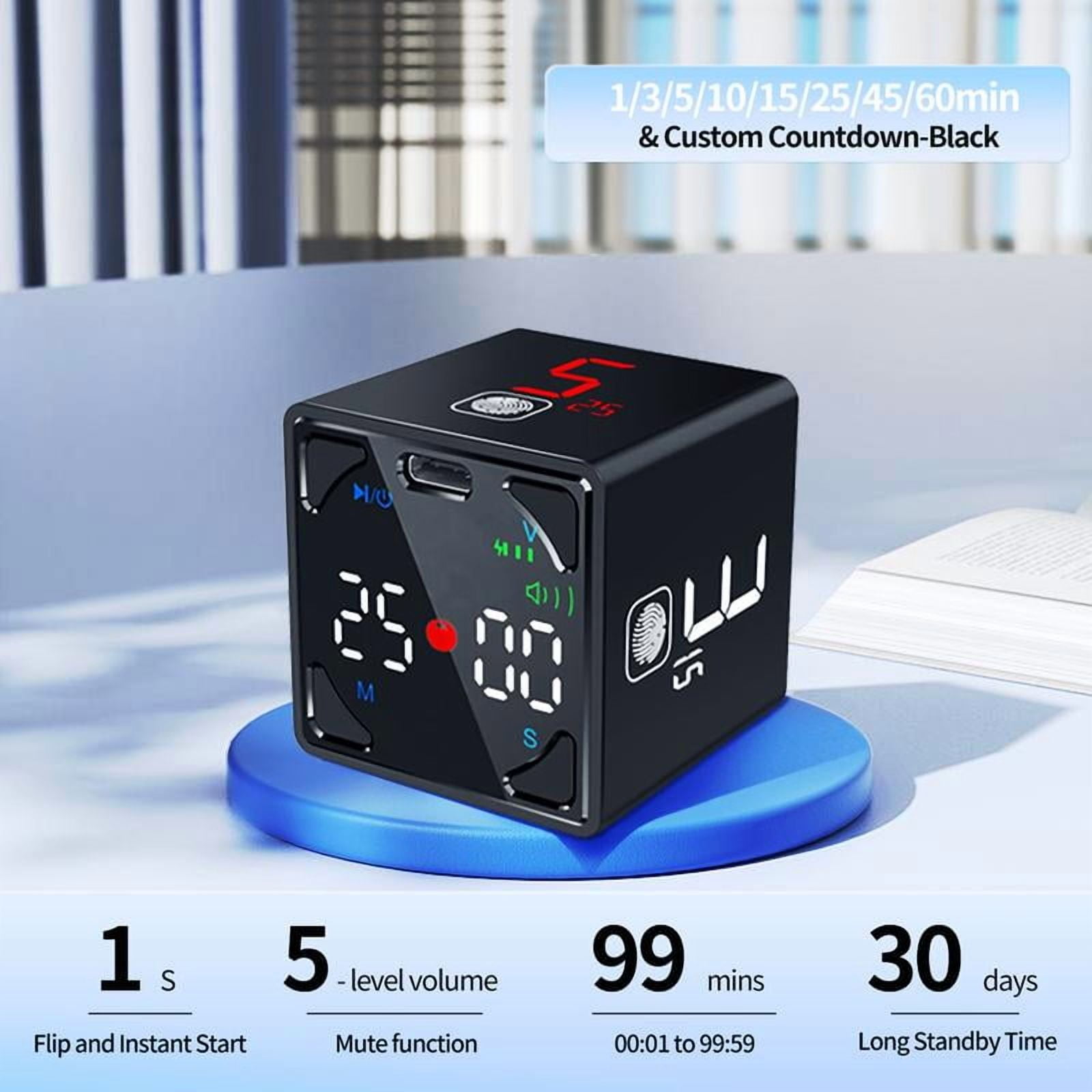 Pomodoro Timer Cube - Silent & Vibrating Focus Tool for ADHD, Study, Work & Productivity ...