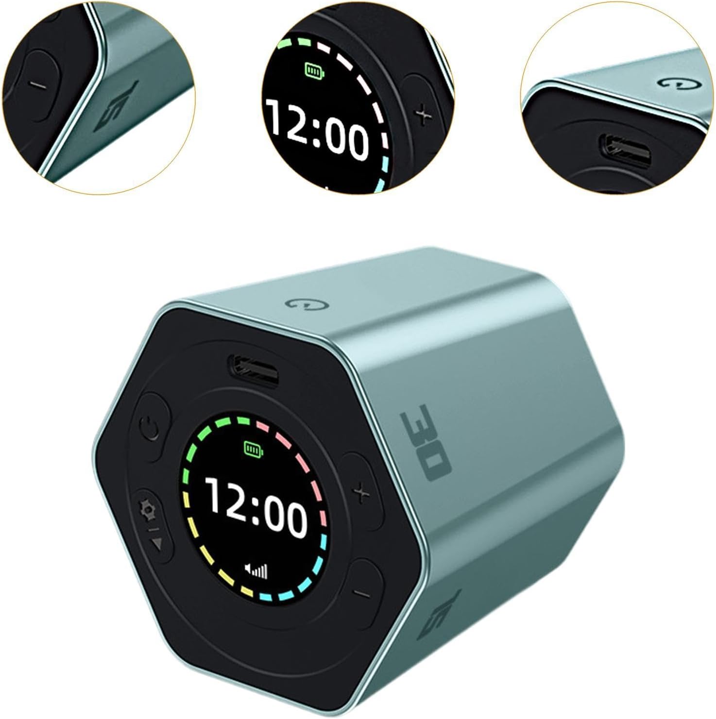 Pomodoro Timer, Led Display Pomodoro Timer, Vibrate Hexagon Flip Timer For - Walmart.com