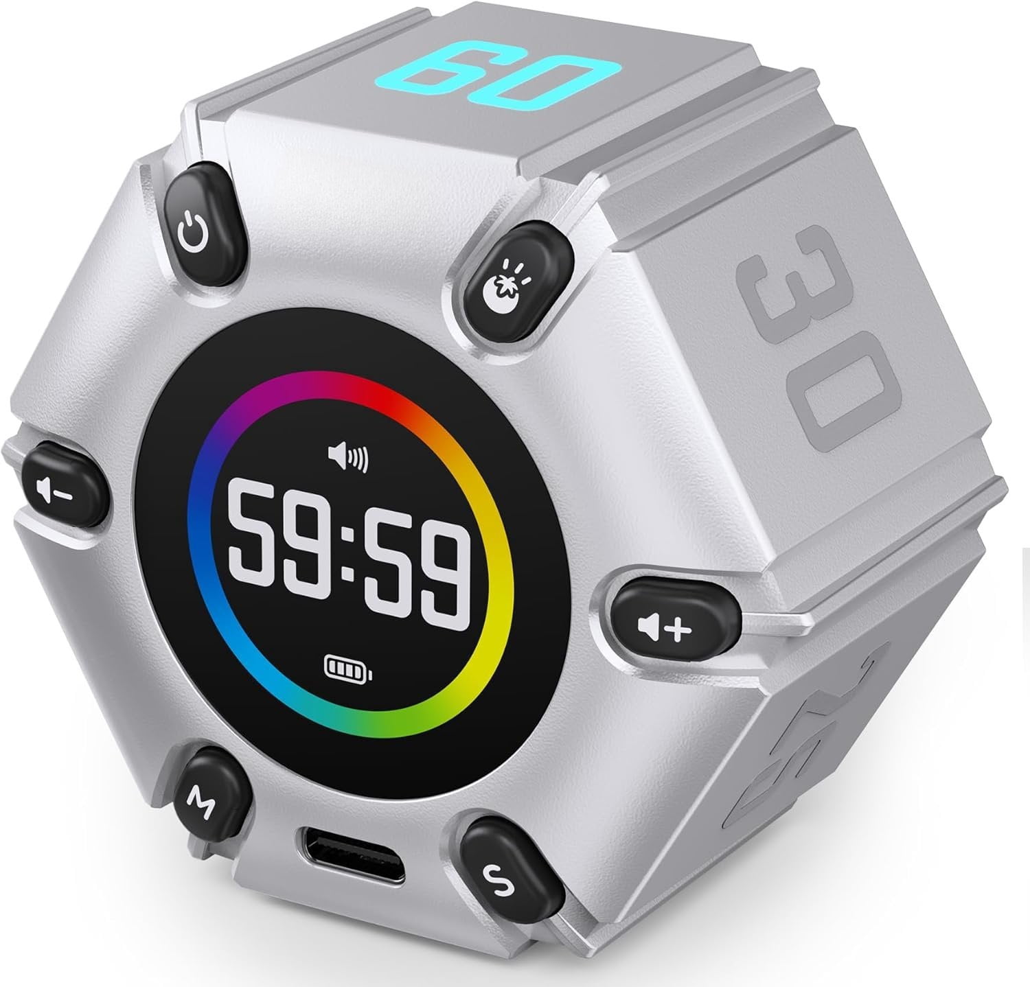 Pomodoro Timer - Productivity Cube & Visual Focus Timer, Mute ...