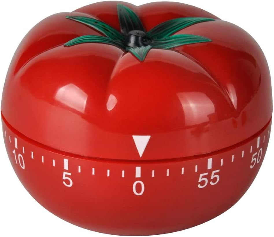 Pomodoro Timer, Tomato Shaped Mechanical 60 Minutes Countdown Timer ...