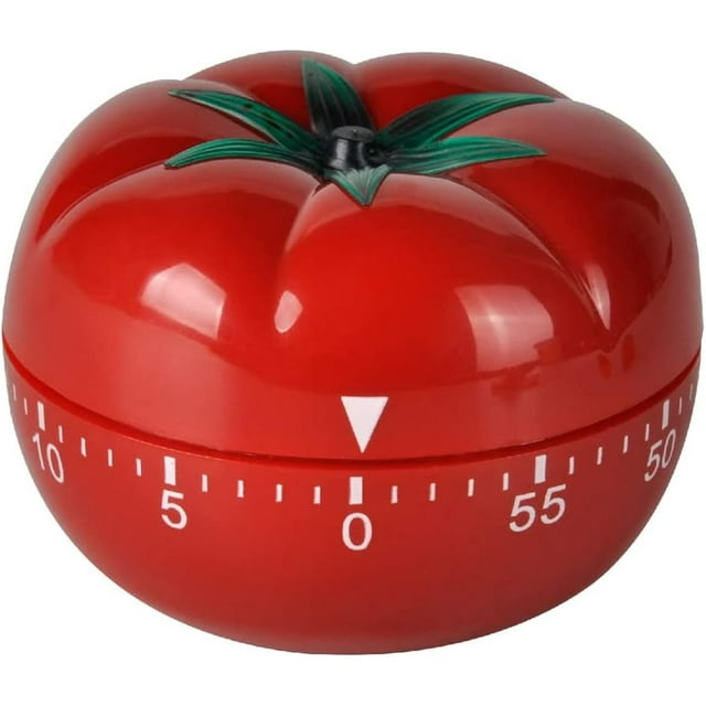 Pomodoro Timer, Tomato Shaped Mechanical 60 Minutes Countdown Timer ...
