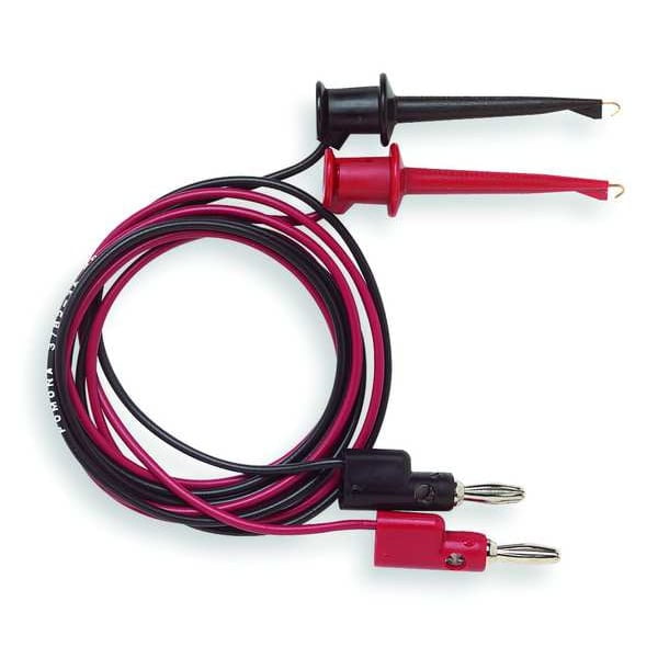 Pomona Electronics Mini Hook Test Leads,24 In. L,Black/Red 3782-24-02 ...