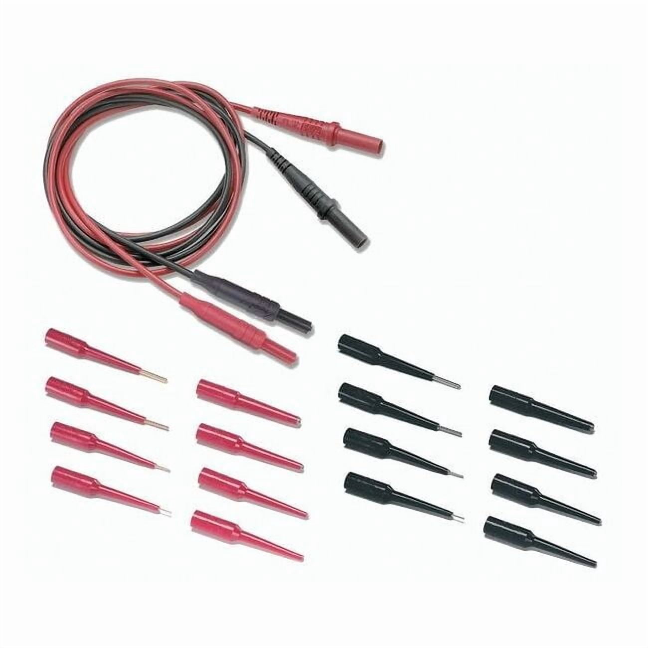 Test Connector Adapter Set, CAT III 1000V, 4 ft, Silicone, Black, Red ...