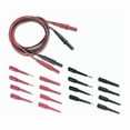 Test Connector Adapter Set, CAT III 1000V, 4 ft, Silicone, Black, Red ...