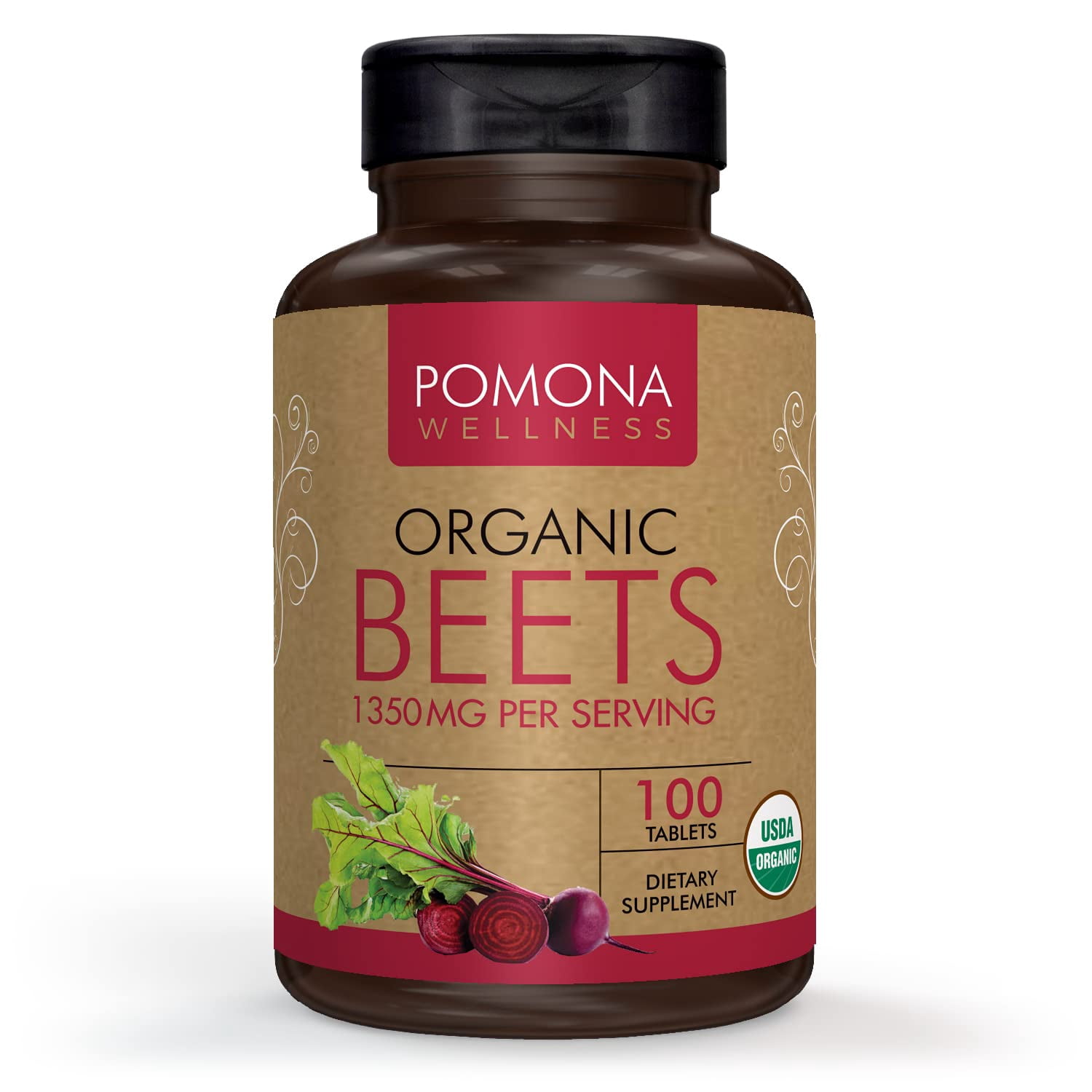Pomona Wellness Beetroot TWE5 Supplement Powder 1350mg, Supports Blood ...